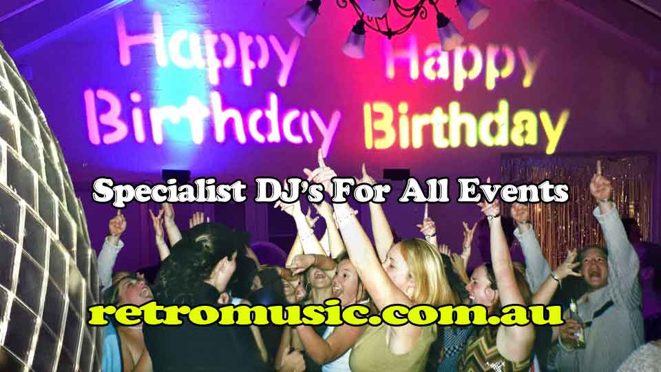 Retro Music - DJ Hire Sydney Birthday Party Retro Themed Parties Sydney ...